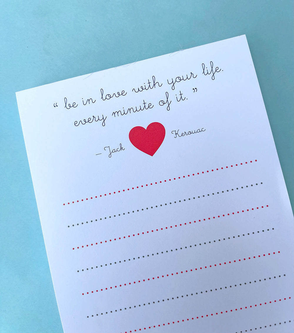 Love Life Happy Notepad – J.Falkner Cards